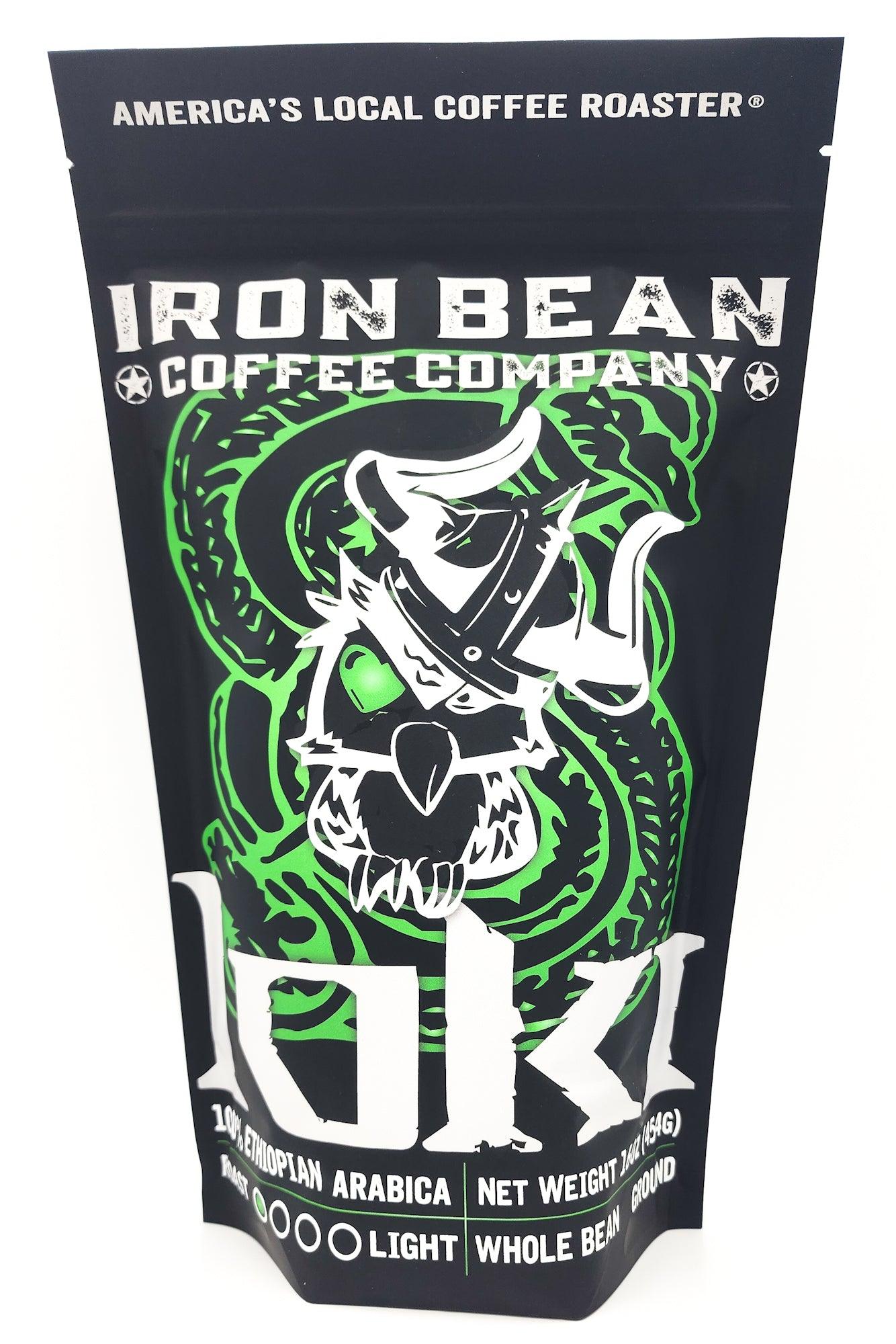 LOKI Ethiopian Yirgacheffe Light Roast Iron Bean Coffee Company